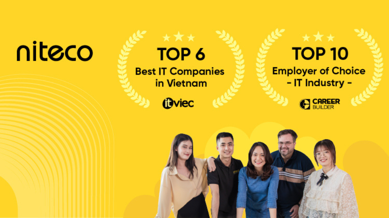Big wins: Niteco honored in Top 10 Companies by ITViec and Career Builder | Niteco